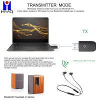 China USB Bluetooth 5.0 Wireless Audio Transmitter Receiver Adapter 10m Range Black for sale