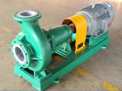 China IHF PTFE lined centrifugal chemical process pump transfer sulfuric acid pump for sale