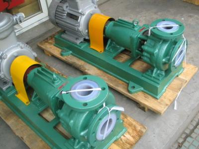China IHF PTFE lined centrifugal chemical process pump transfer sulfuric acid pump for sale