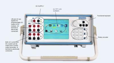 China K68i 7 Channels Protection Relay Testing External GPS With TFT LCD Display for sale