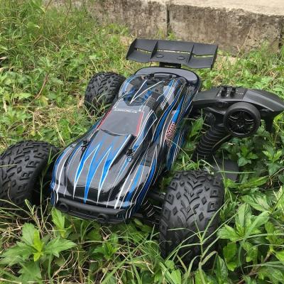 China 4WD 2.4GHZ 1/10th 19.9 Inch Brushless  Waterproof ESC 80A  Electric RC Car  Model Blue Color for sale