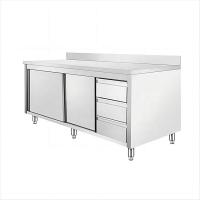 Quality Stainless Steel Table Cabinet For Kitchen Stainless Steel Workbench for sale