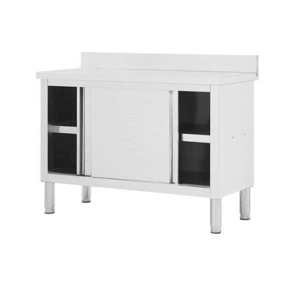 Quality OEM ODM Stainless Steel Commercial Kitchen Storage Cabinets With Sliding Doors for sale