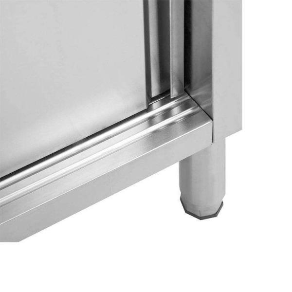 Quality OEM ODM Stainless Steel Commercial Kitchen Storage Cabinets With Sliding Doors for sale