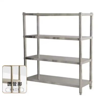 China Vierlagig roestvrij staal keukenstaander Commerciële kwaliteit SUS-opslagplanken Te koop