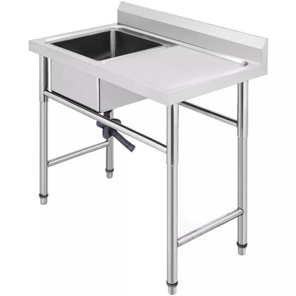 Quality Commercial 201/304 Stainless Steel Wash Sink Multifunctional 2 Compartment for sale