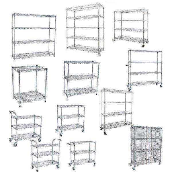 Quality Upgrade Your Living Room with Stainless Steel 3 Tier DIY Chrome Metal Wire for sale
