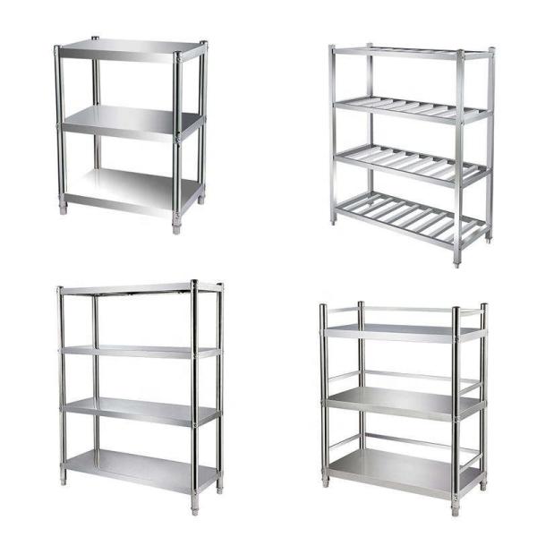 Quality Commercial Kitchen Dish Shelf Stainless Steel Multifunctional Kitchen Metal Rack for sale
