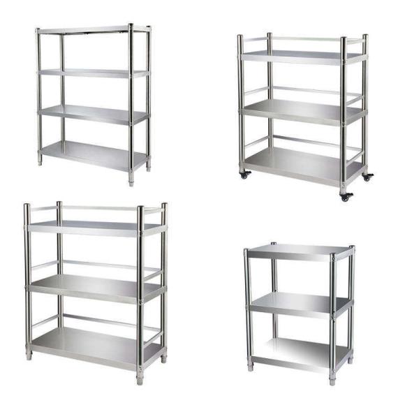 Quality Commercial Kitchen Dish Shelf Stainless Steel Multifunctional Kitchen Metal Rack for sale