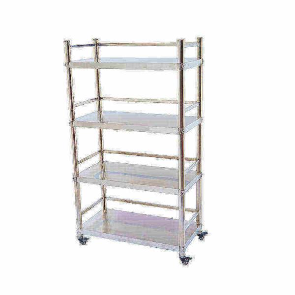 Quality Hotel Restaurant Stainless Steel Kitchen Storage Rack Shelf Three Layer Custom for sale