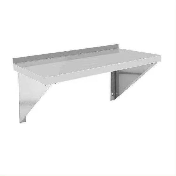 Quality SS Commercial Kitchen Wall Mounted Shelving Industrial Grade Metal Shelf NSF for sale