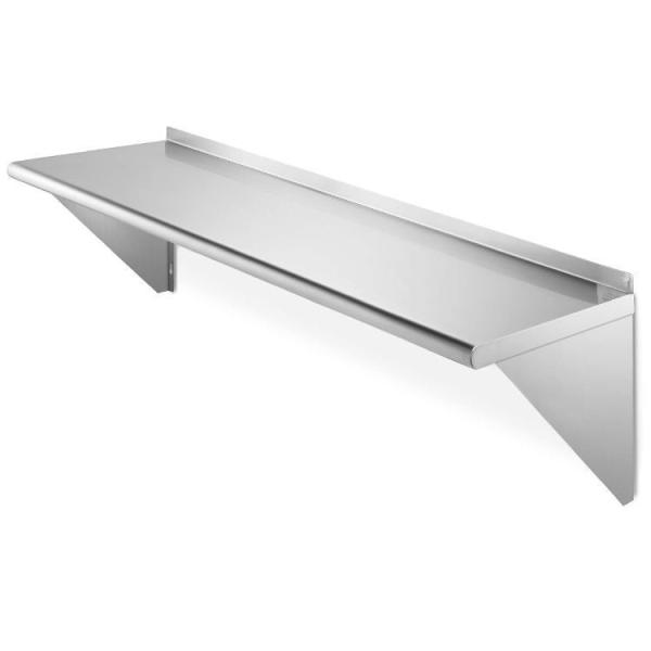Quality SS304 Commercial Kitchen Wall Shelf Microwave Oven Floating Shelves For Storage for sale