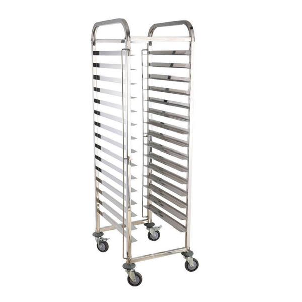Quality 201 304SS Fast Food Bakery Cooling Rack Trolley With Trays For Hotel Restaurant for sale