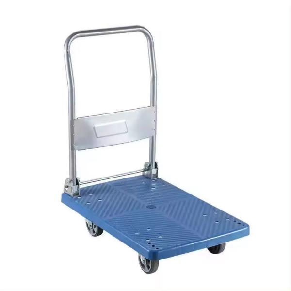 Quality Industrial Plastic Stainless Steel Hand Trolley Heavy Duty Foldable 300kg 400kg for sale
