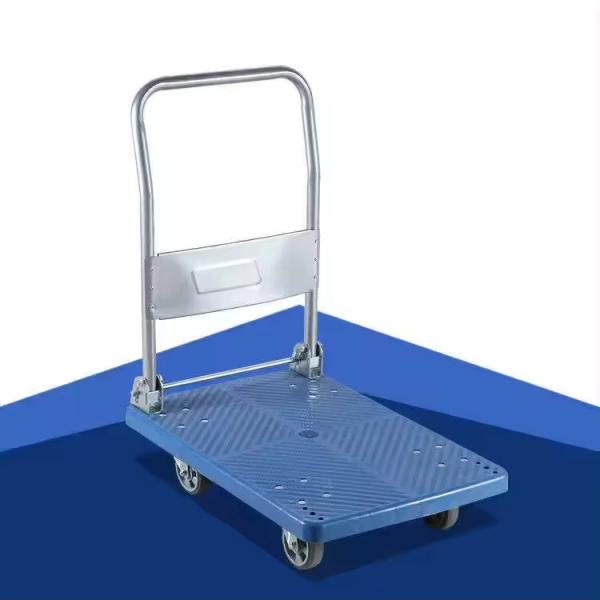 Quality Industrial Plastic Stainless Steel Hand Trolley Heavy Duty Foldable 300kg 400kg for sale