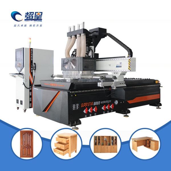 Quality 1300×2500mm CNC Wood Router Machine For Kitchen Cabinet And Furniture Production for sale