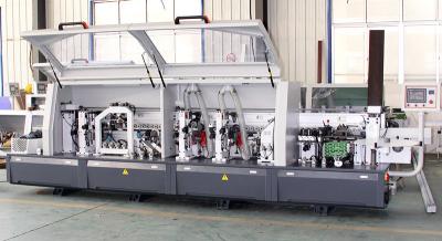 China Automatic Pvc Edge Banding Machine With Double Trimming And Pre Milling Corner Trimming for sale