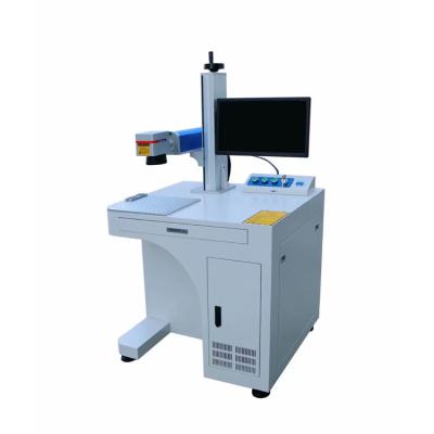 China Máquina de grabado de marcado por láser de fibra para placa de identificación de logotipos metálicos 10W 20W 30W 50W en venta