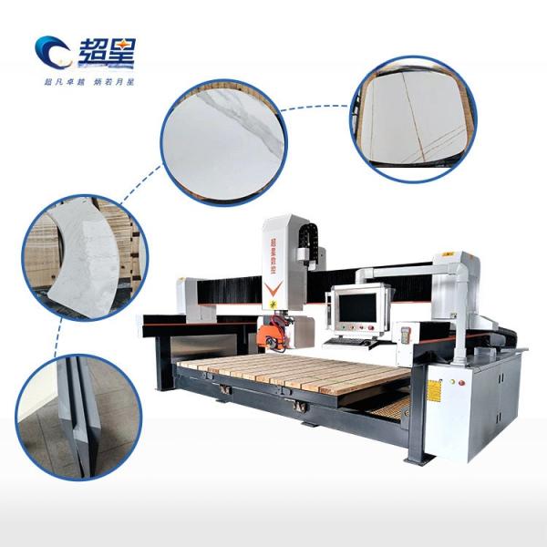 Quality 15 KW 4 Axis Cnc Marble Cutter Cnc Stone Cutting Bridge Saw For Granite for sale