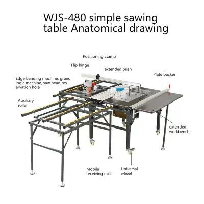 China WJS480 Sliding Table Panel Saw Machine for Woodworking Furniture for sale