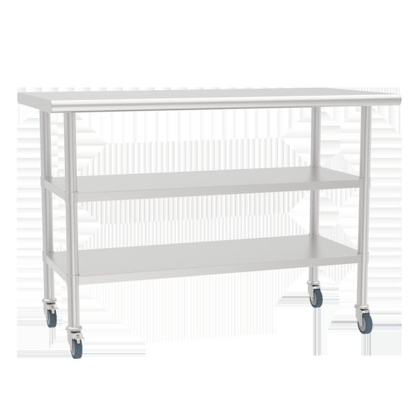 Quality Commercial Heavy Duty Stainless Steel Table With Caster Wheels NSF Certified For for sale