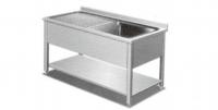 Quality Farmhouse Style Stainless Steel Sink Single Bowl Laundry Sink With Hot And Cold for sale