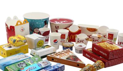 Cina Pizza Burger Box Die Cutter Coppa di carta stampata in vendita