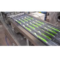 China Automatic Three Toothbrush Blister Packing Machine 260mm PLC Control Pneumatic for sale
