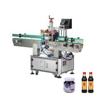 China 220V Round Bottle Labeling Machine Auto Position Flat Labeler 25-50bpm for sale