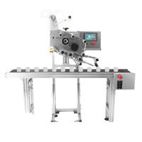 China 220VAC Flat Surface Labeling Machine 25-100pcs/min Automatic Label Applicator for Bottles Boxes for sale