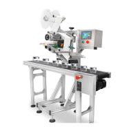 China 220VAC Flat Surface Labeling Machine 25-100pcs/min Automatic Label Applicator for Bottles Boxes for sale