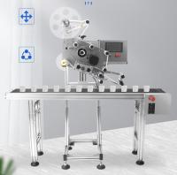 China 220VAC Flat Surface Labeling Machine 25-100pcs/min Automatic Label Applicator for Bottles Boxes for sale