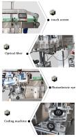 China Double Sided Flat Bottle Labeling Machine 25-200 pcs/min 220V for sale