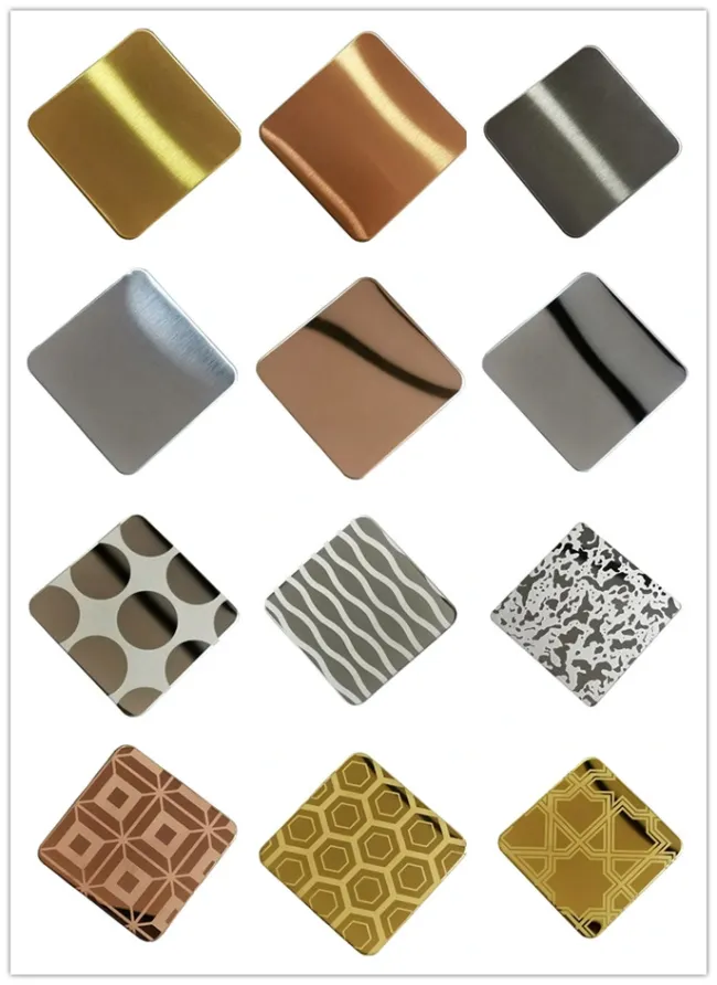 Rippled Water Wave Metal Cladding Panel Decorative Stainless Steel Sheet Ripple Mirror Finish