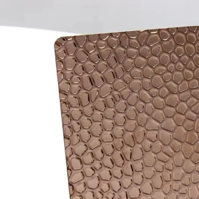 Stainless Steel Decorative Material Honeycomb Pattern Stamped Stainless Steel Metal Sheet for Wall Metal Decorative Panel