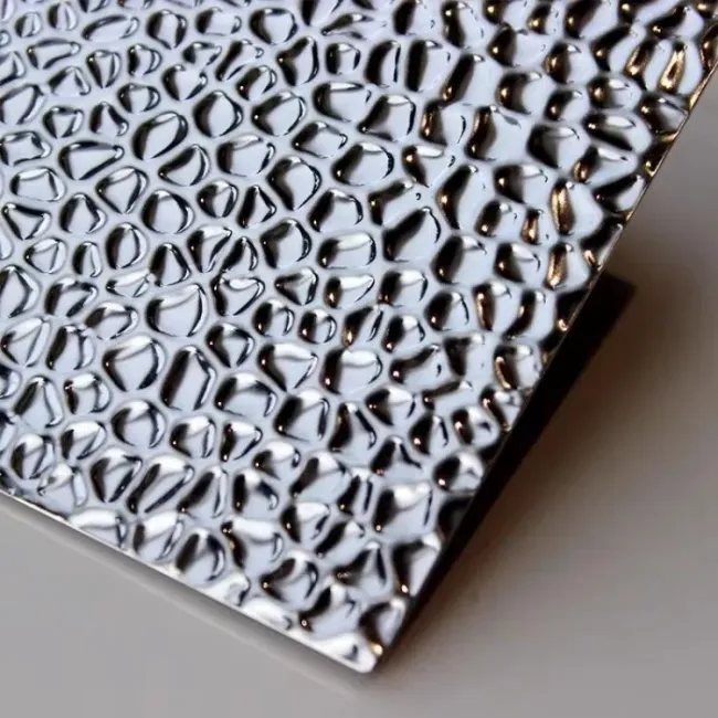 Stainless Steel Decorative Material Honeycomb Pattern Stamped Stainless Steel Metal Sheet for Wall Metal Decorative Panel