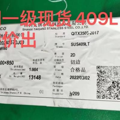 China 2b 4K 8K 316L Chapa de Aço Inoxidável Espelho Superfície 304 409L 410 420 430 440 10mm à venda