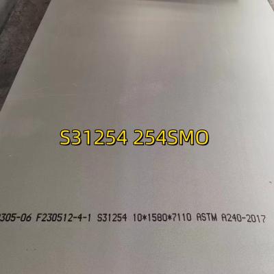 Cina ASTM A240 254SMO S31254 F44 Piastra in acciaio inossidabile 6*1219*6000mm in vendita