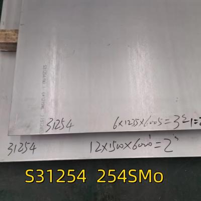 Cina Steet Ultra 254 SMO S31254 F44 Piastra in acciaio inossidabile 6*1219*6000mm in vendita