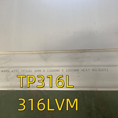 Cina ASTM F138 ASTM F139 UNS S31673 SS 316LVM 1.4441 Piastra in acciaio inossidabile in vendita