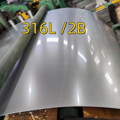 중국 Astm A240 코팅-2b 3mm Thk Ss 316l 1200mm W X 2400mm L 판매용
