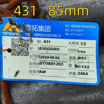 Cina SUS431 Acciaio inossidabile Quadratura rotonda 1.4057 Acciaio inossidabile X22crni17 431 Acciaio inossidabile Barra piatta in vendita