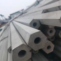China Seamless Stainless Steel Hexagonal Pipe Cold Drawn with Hexagonal Outside Round Inside Structure for sale