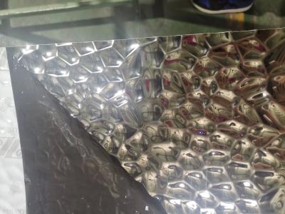 China 304 Stainless Steel Cold Rolled Embossed Press Plate with Polished Surface for Melamine Faced Chipboard for sale