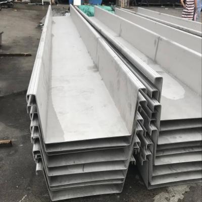 China Custom 304 316L Stainless Steel Rain Water Greenhouse Gutter with Cold Rolled Bright Surface for sale