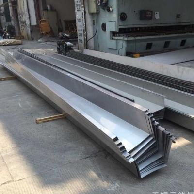 China Cold Rolled Stainless Steel Gutter with Bright Surface and Custom Cutting for Roofing for sale