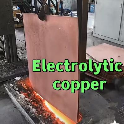 China High Purity  99.99% Pure Copper Sheets Electrolytic Copper Cathode Grade a for Electric Vehicle for sale