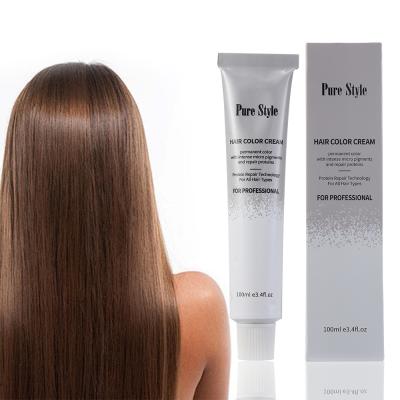 China PureStyle Professional Non Allergic Hair Dye Low Ammonia Natural Herbal Cream OEM Available for sale