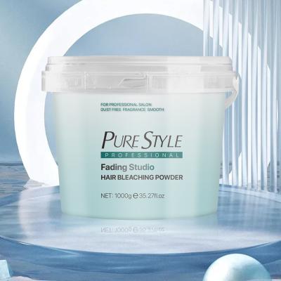 China PureStyle 1000g Light Blonde Hair Bleaching Powder High Quality Organic Blue up to 9 Level Hair Color for sale
