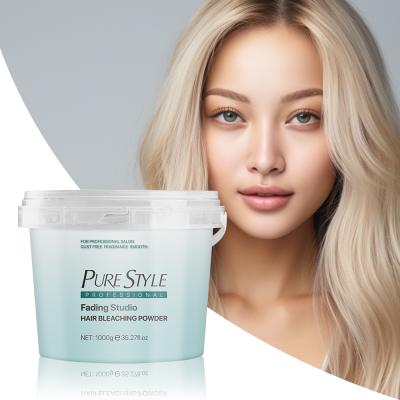 China PureStyle 1000g Light Blonde OEM Hair Bleaching Powder High Quality Organic Blue up to 9 Level Hair Color for sale